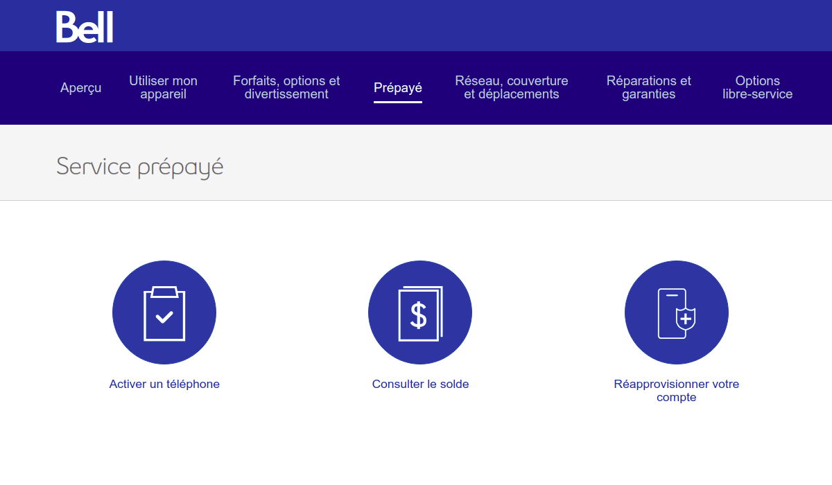 Bell Prépayé : Activation, solde et service à la clientèle