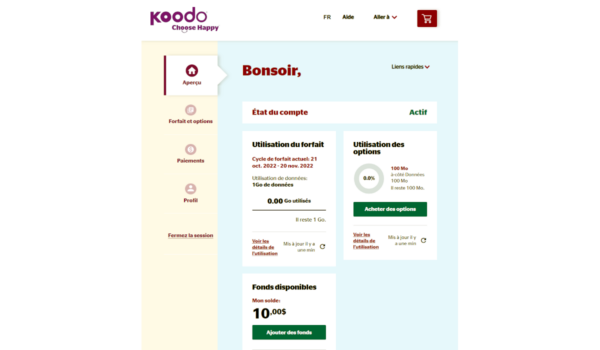 Activation Koodo Prépayé - Activer ma nouvelle carte SIM en ligne