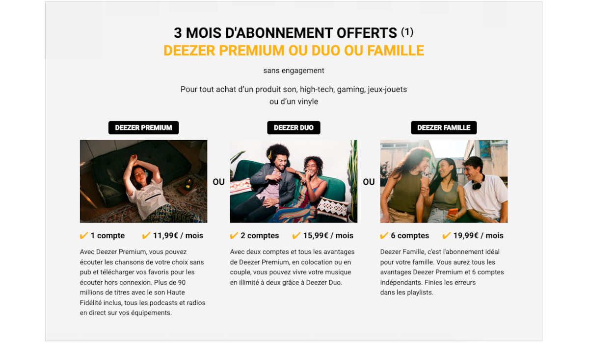 Activer la carte Deezer Fnac - Code d'activation