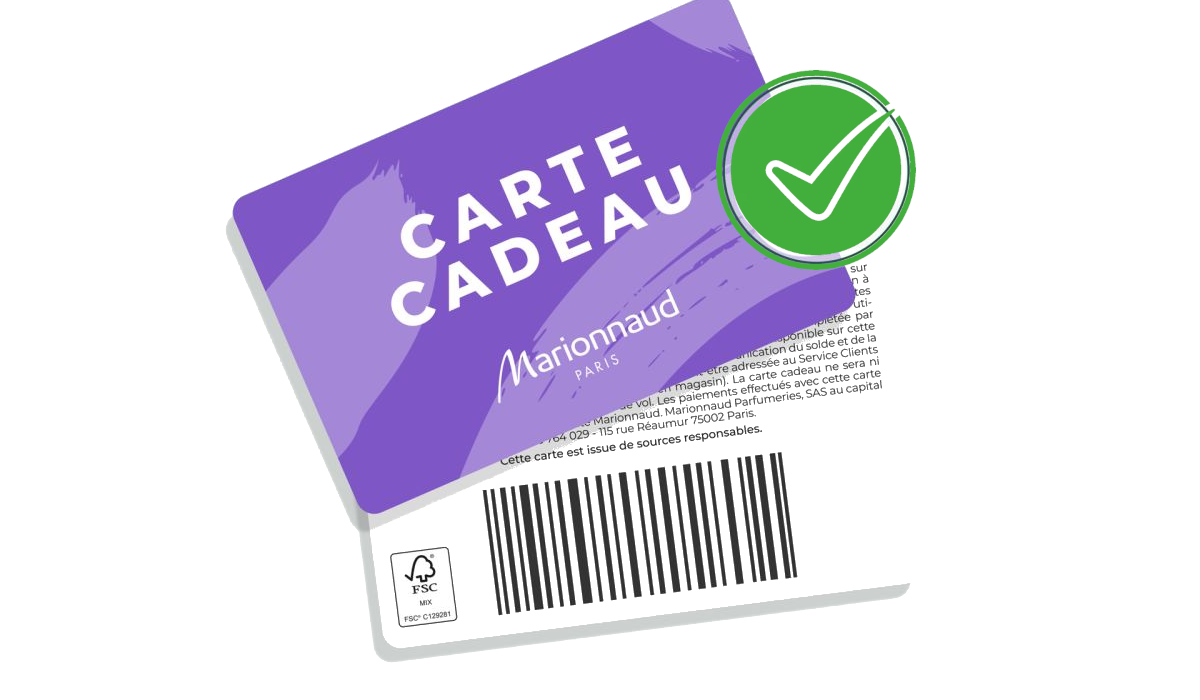 Activer carte-cadeau Marionnaud et vérifier son solde