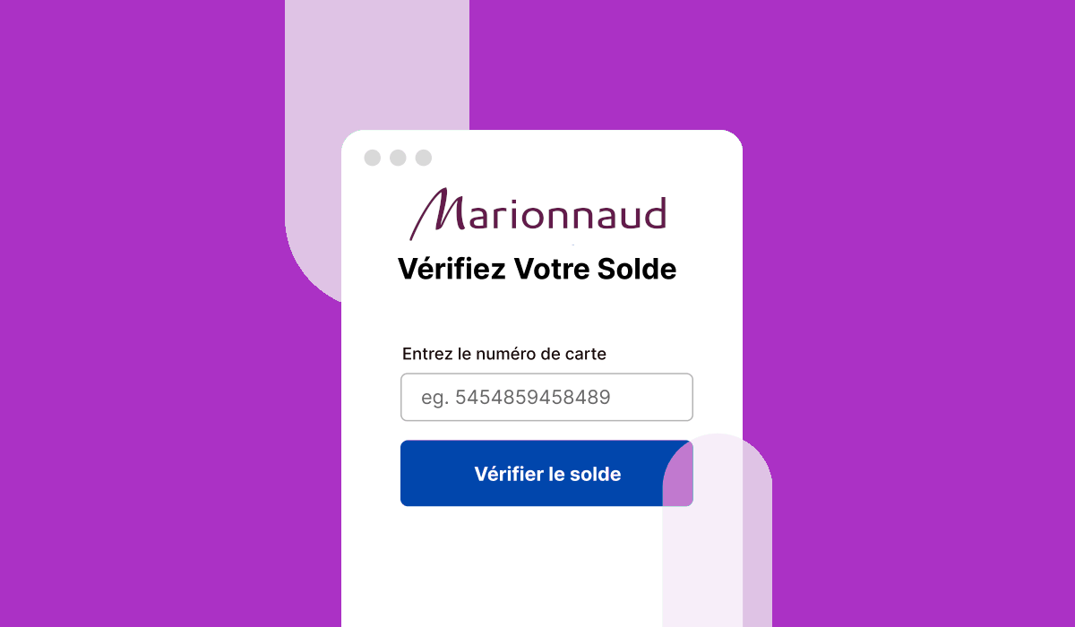 Activer carte-cadeau Marionnaud et vérifier son solde